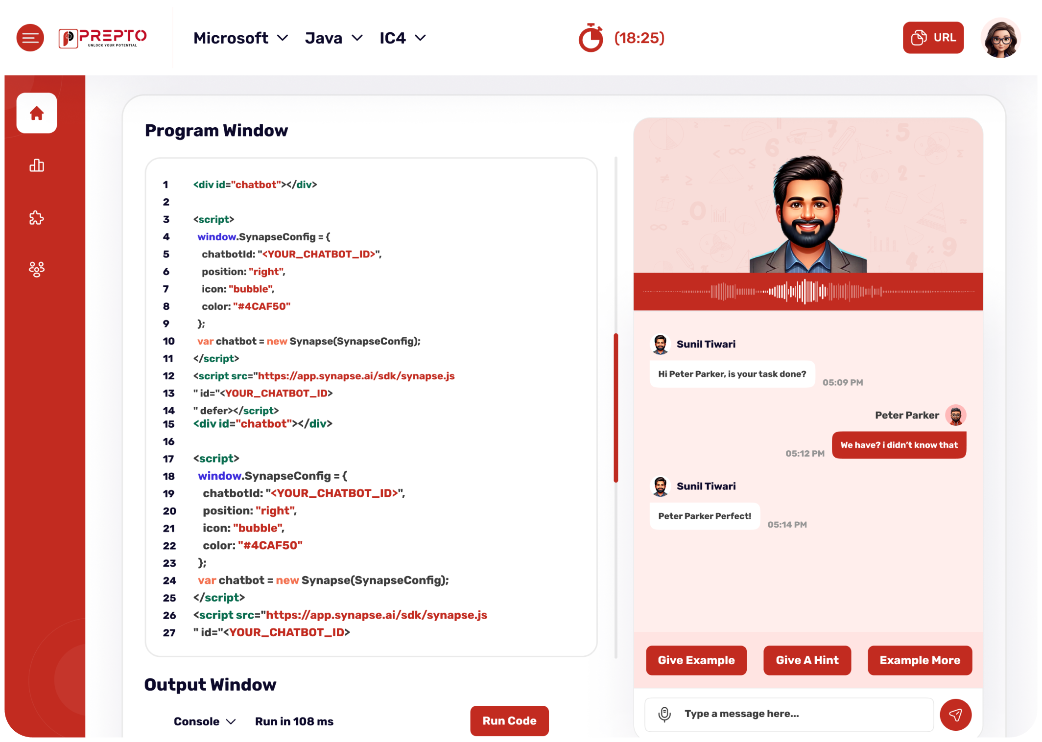 Prepto : Personified Superhuman Interviewer